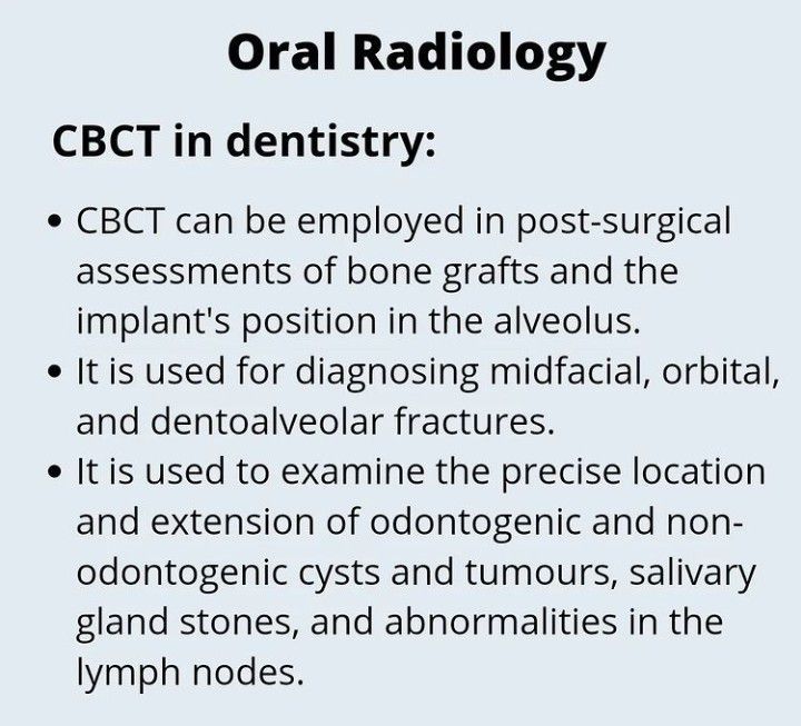 CBCT in Dentistry - MEDizzy
