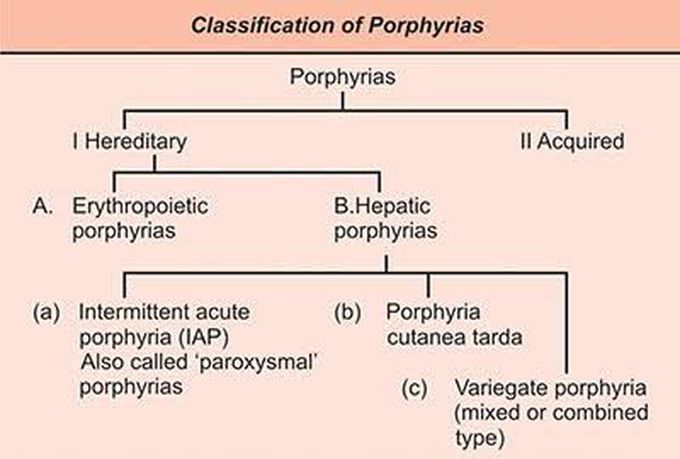 Classification of porphyrias - MEDizzy