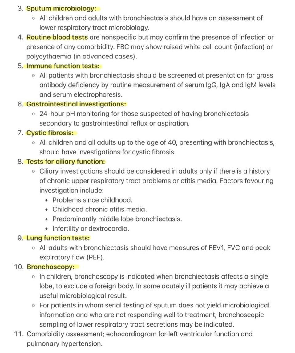 Bronchiectasis VI - MEDizzy