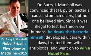 Dr.Barry J. Marshall, Nobel Prize(2015) - MEDizzy