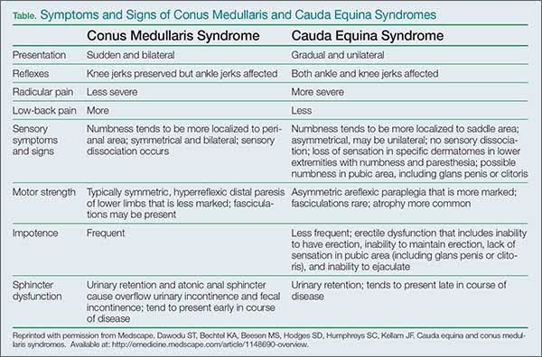 Conus Medullaris And Cauda Equina Syndromes NEU092_conus_syndrome