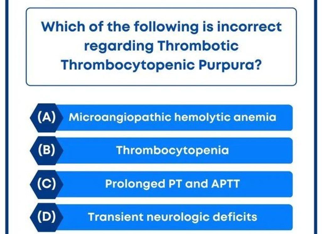 Thrombotic Thrombocytopenic Purpura - MEDizzy