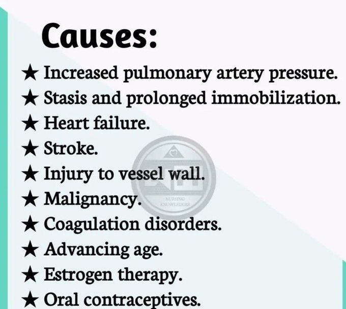 Pulmonary Embolism Causes