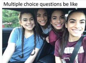 Multiple choice questions be like this ? Lol - MEDizzy
